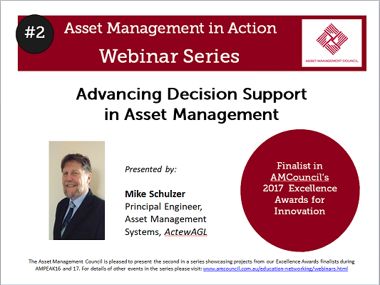 Advancing Decision Support in Asset Management - Asset Management Council